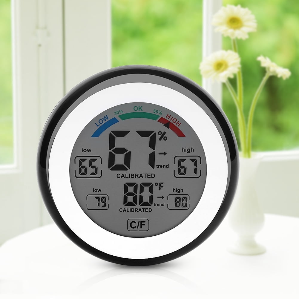 YLSHRF Temperature Gauge,Indoor Digital Hygrometer Thermometer LCD ...