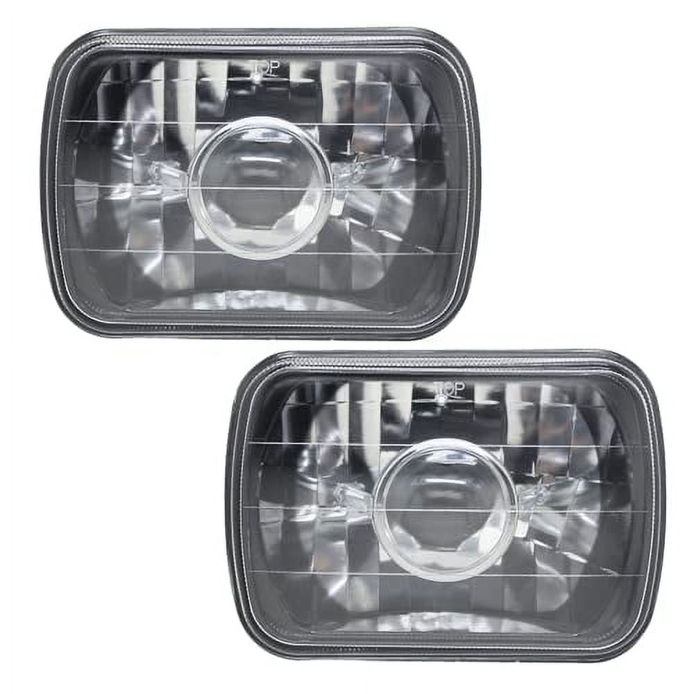 YLT AUTO 7x6 Projector Headlight Clear Glass Lens A Pair of LH+RH ...