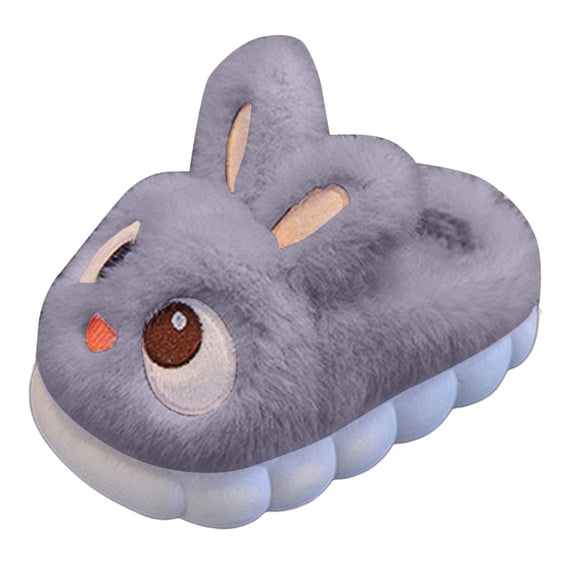YLYL Kids Boy Girl Slippers Cartoon Rabbit Winter Indoor Bedroom Cotton ...