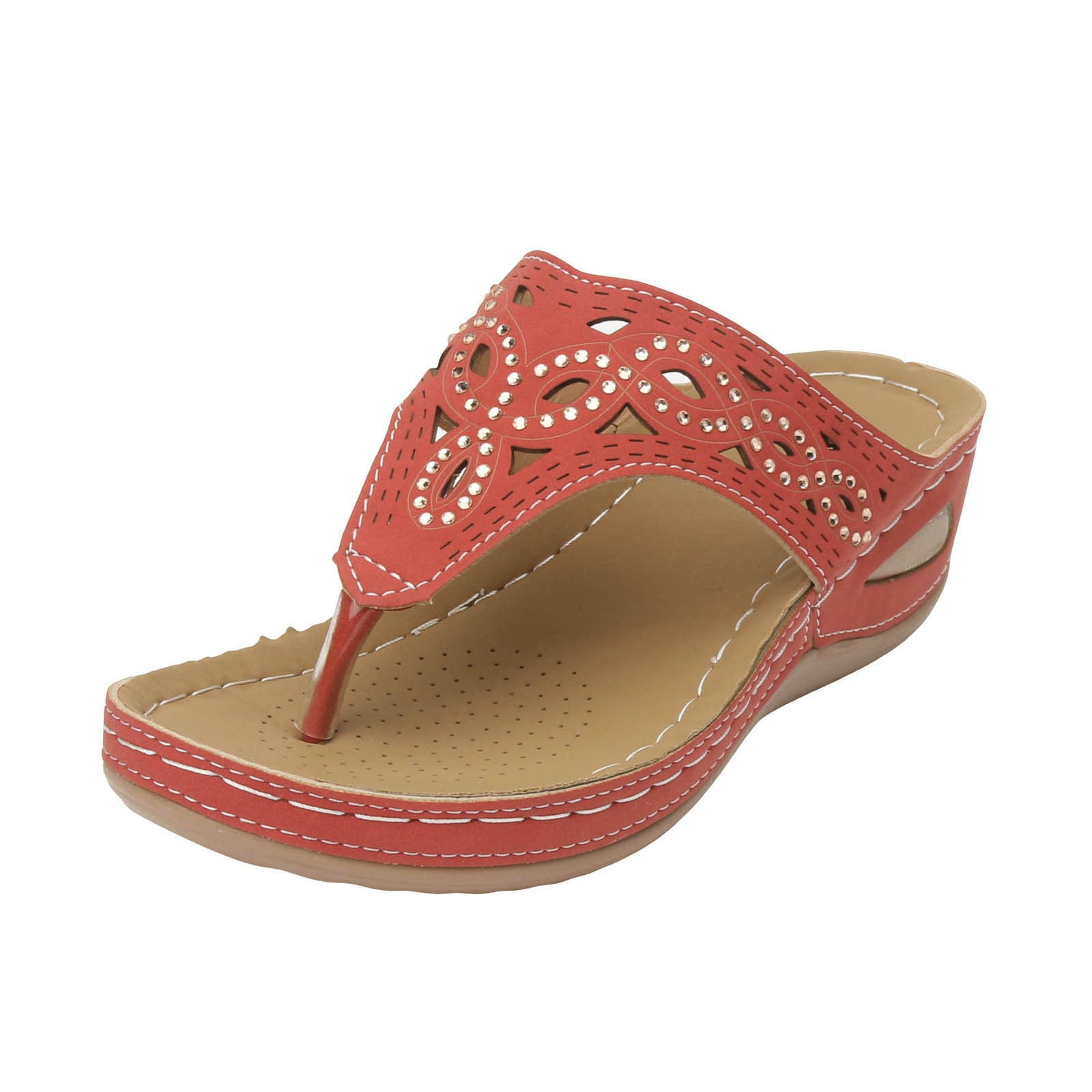 YLYL Women's Orthopedic Arch Support Wedge Sandals Wedge Lug Sole Beach ...