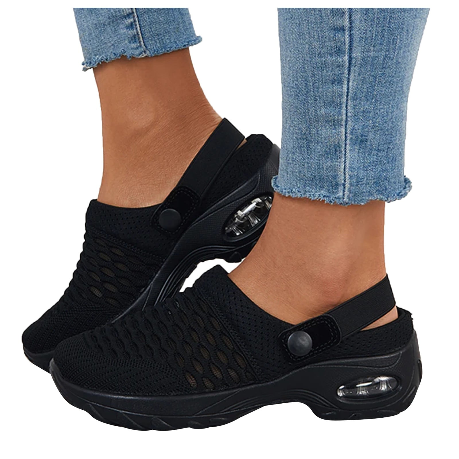 YLYL Women's Orthopedic Clogs with Air Cushion Support to Reduce Back ...