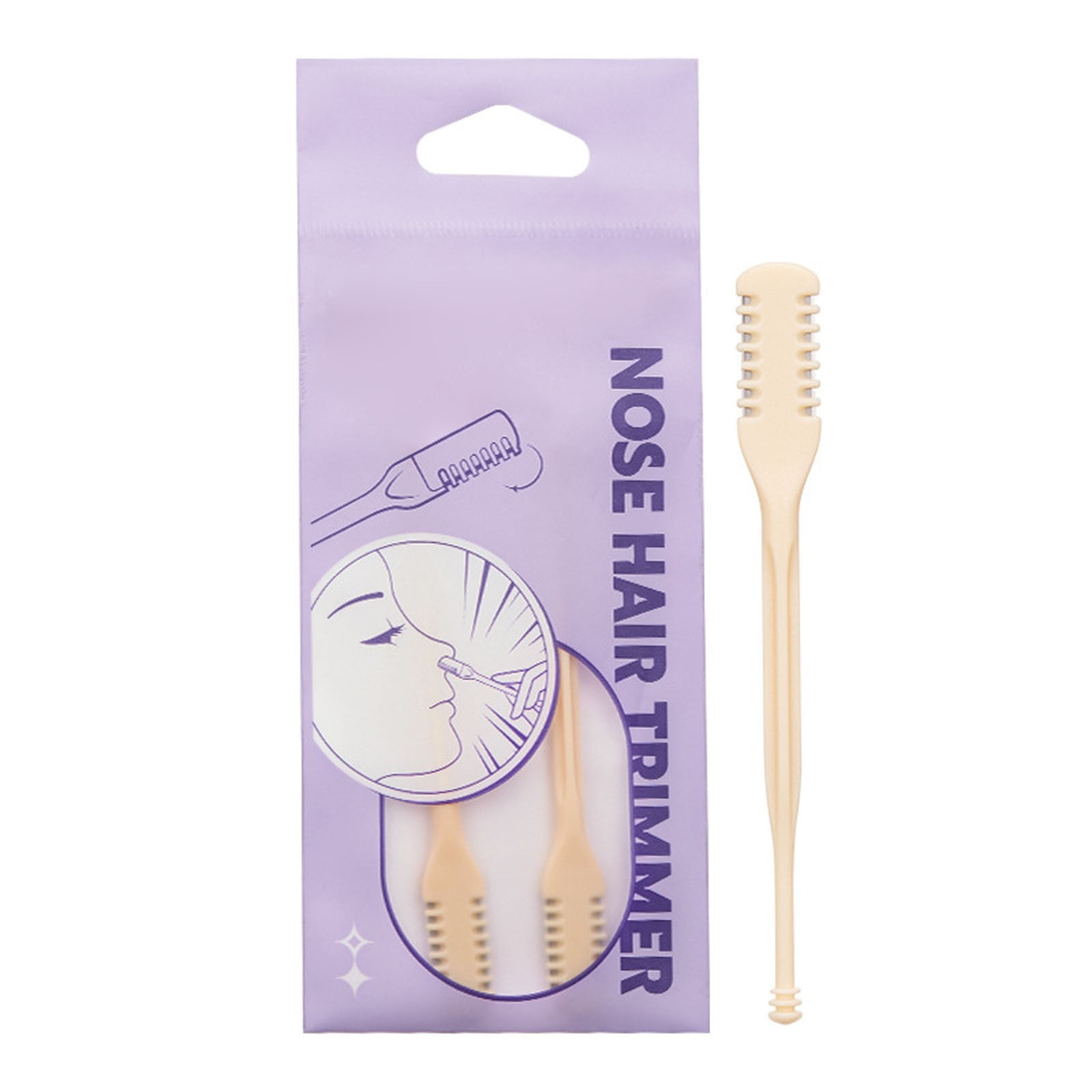 YLjuxozw 2 In 1 Manual Nose Hair Trimmer， Rotating Nasal Hair Razor ...