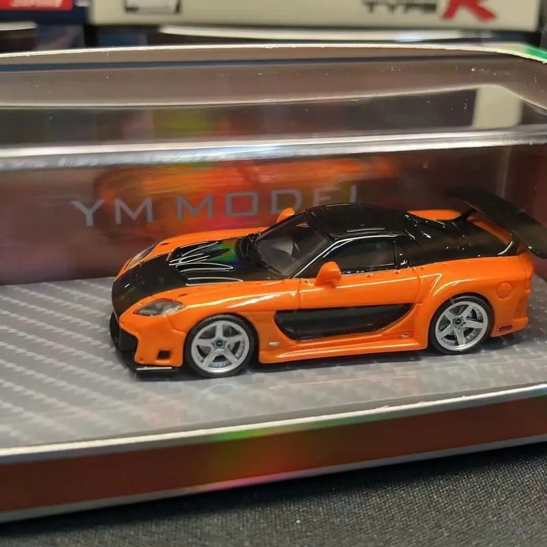 YM 1:64 RV Sports Car model RX7 RX-7 Orange - Walmart.com