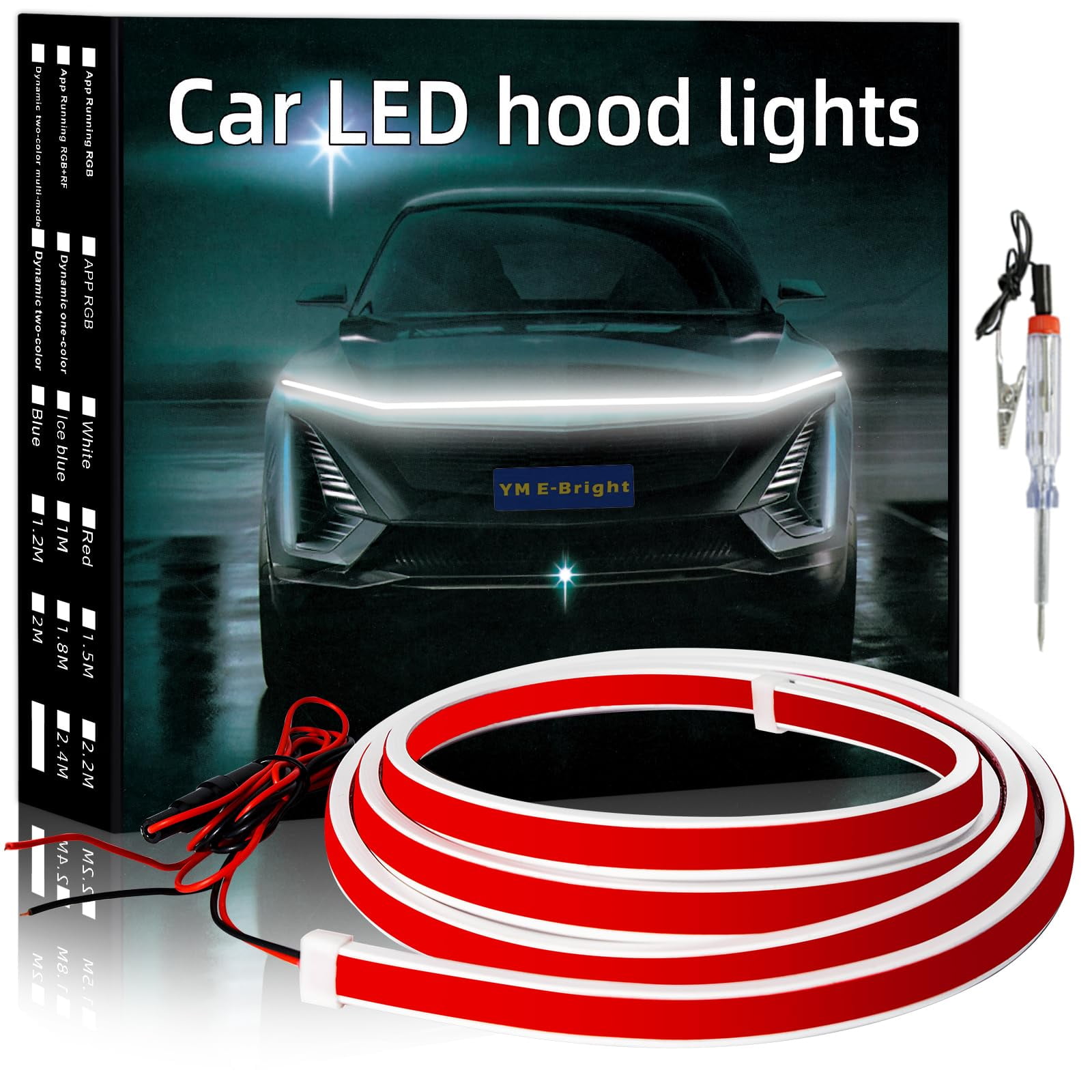 YM E-Bright Led Hood KEF16 Light Strip Exterior Led Strip Lights for ...