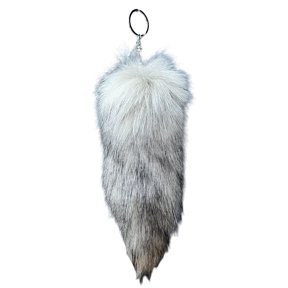 Dangerous Threads Rabbit Foot Keychain Charms, 4 Pcs Natural White ...