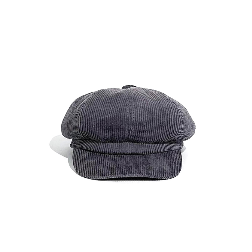 YM YOUMU Women Beret Newsboy Cap Corduroy Vintage Octagonal Hat ...