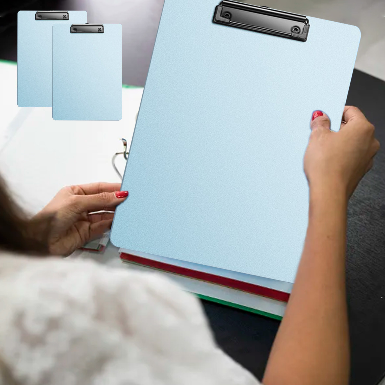 YMARPT Plastic Clipboard, 2/3/4PCS Fastener Folders, Writing Board ...