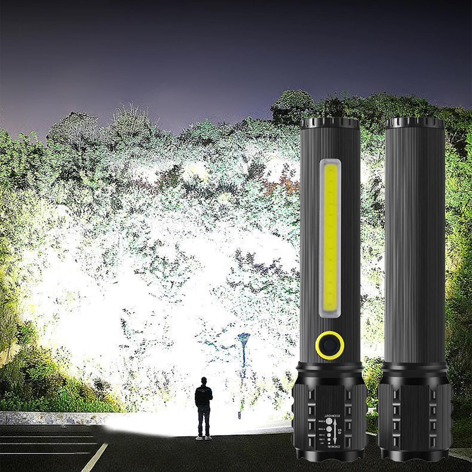 YMARPT Rechargeable Flashlight, USB Outdoor Charging Flashlight, LED ...