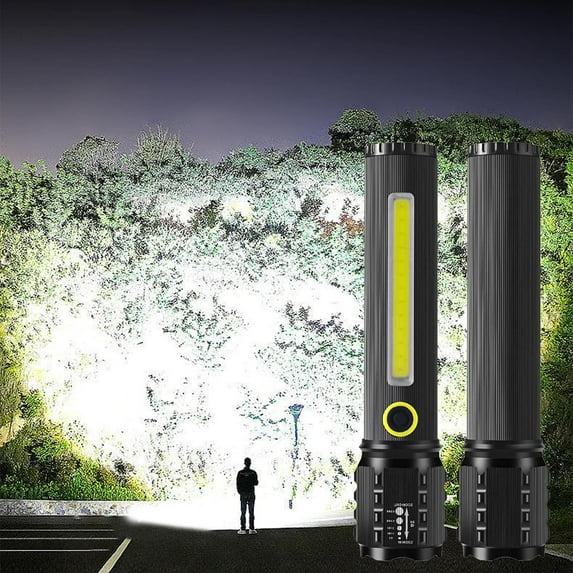 YMARPT Rechargeable Flashlight, USB Outdoor Charging Flashlight, LED ...