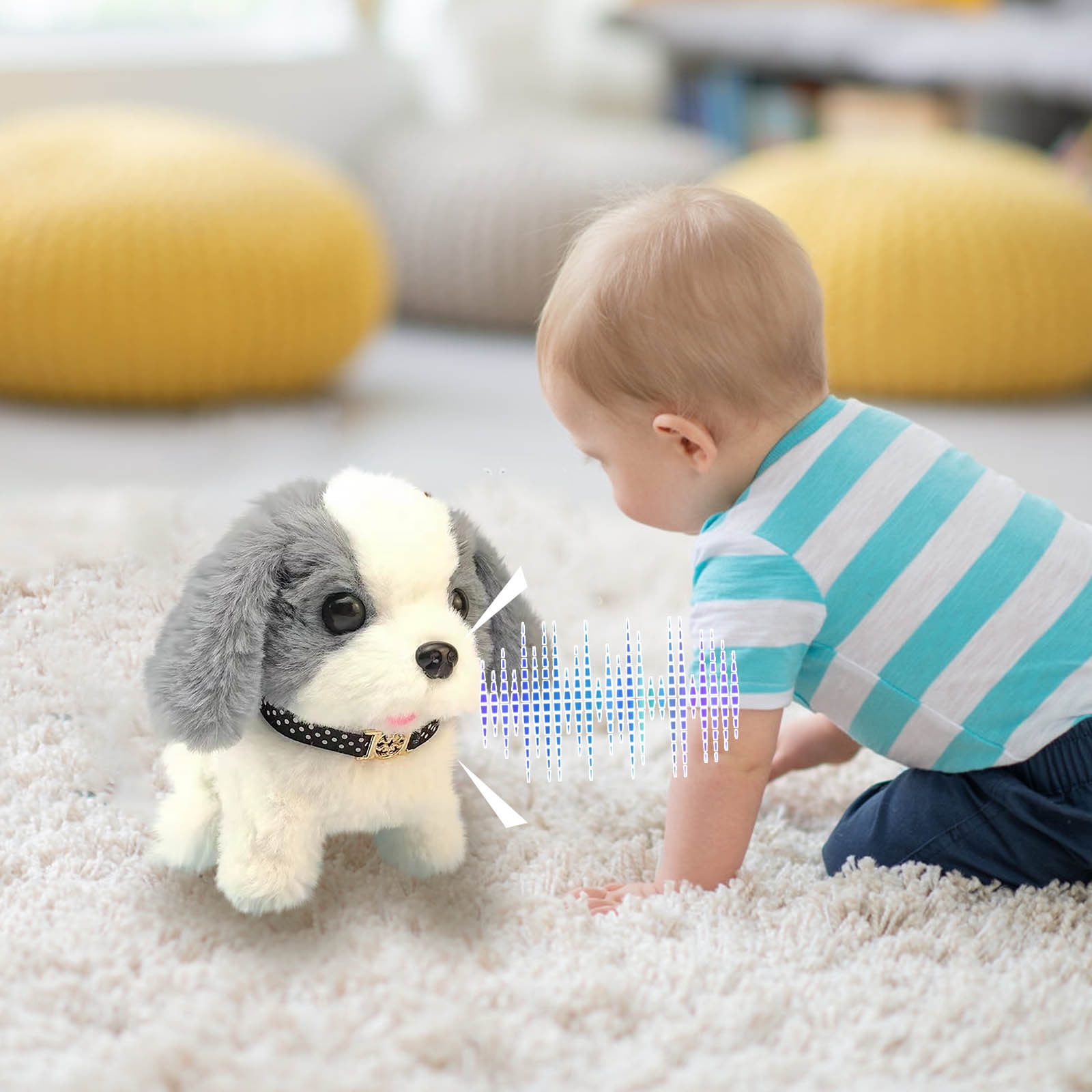 YMARPT Robot Dog, Walking Robot Puppy, Interactive Furry Electronic ...