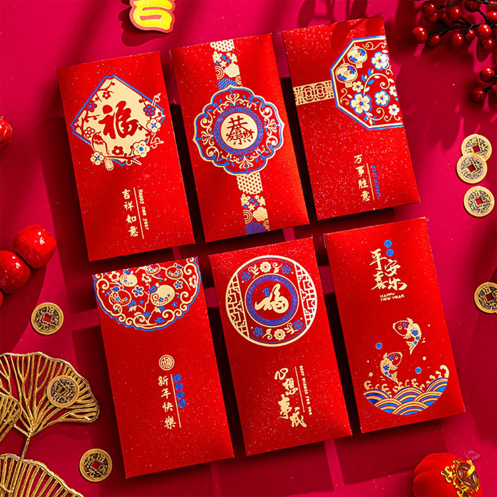 YMARPT Snake Red Envelopes 2025 - New Year Of The Snake Envelope, 6PCS ...