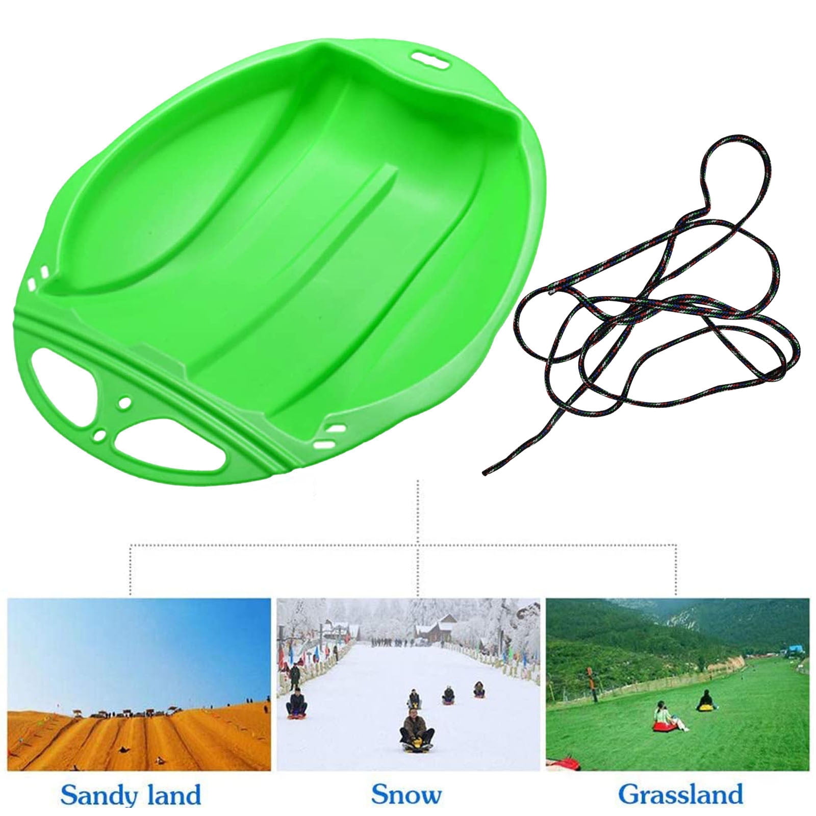 YMARPT Snow Sleds for Kids and Adults, Snow Sliding Disc Toy, Portable ...