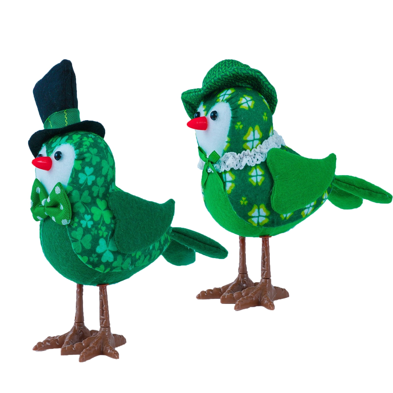 YMARPT St.Patrick's Day Birds Decor, 1/2PCS St Patrick's Day Glowing ...