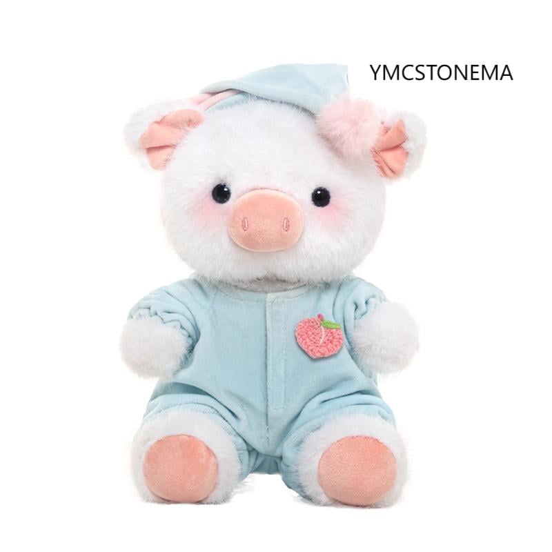 YMCSTONEMA White Peach Pig Plush Toy Soft Pastel Stuffed Animal Pillow ...
