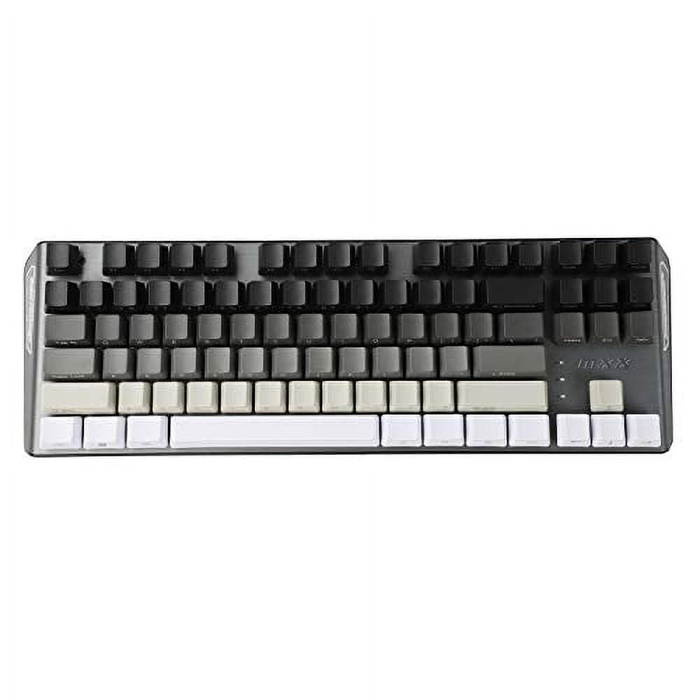 YMDK White Gray Black Mixed 87 Side Print Blank Keyset Thick PBT OEM ...