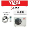 YMGI 36000 BTU Mini Split Air Conditioner Heat Pump Ductless 16 Seer ...