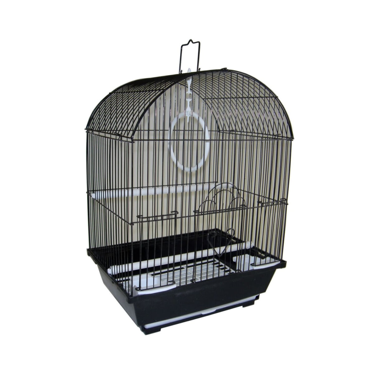 YML 1304BLK Round Top Style Bird Cage - Walmart.com