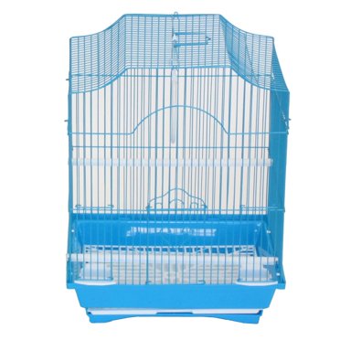 YML Bird Supplies: A1104BLU Round Top Style Small Parakeet Cage with ...