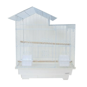 YML 1114WHT House Top Style Small Parakeet Cage - Walmart.com