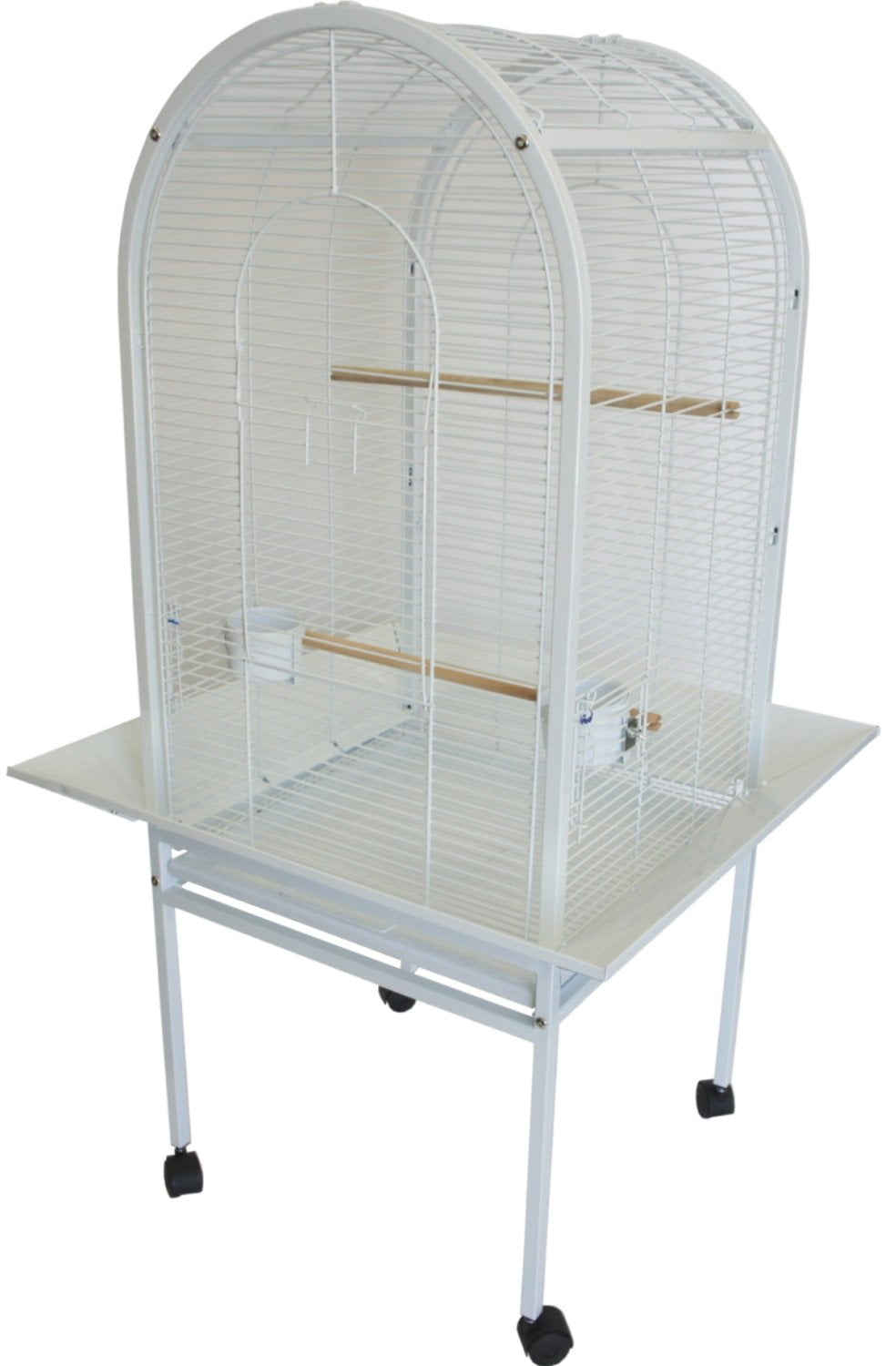 YML ER2222WHT 1/2 Bar Spacing Dome Top Parrot Bird Cage - Walmart.com