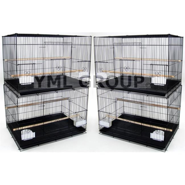 YML Lot of 4- .5 in. bar spacing small breeding cages in Black ...