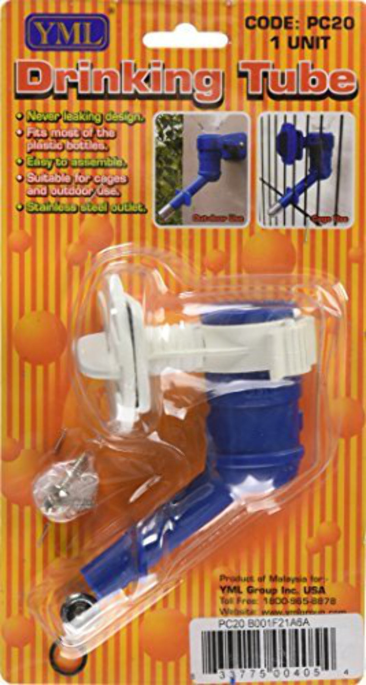 YML Water Bottle/Drinking Tube for Small Animals - Walmart.com