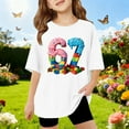 YMNXA Big Kids Girls T Shirts Short Sleeve Round Neck 6 7 Print ...