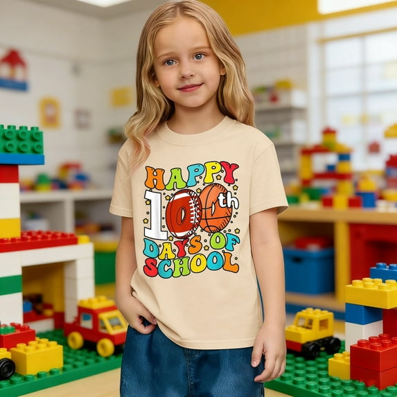 YMNXA Big Kids Girls T Shirts Short Sleeve Round Neck Graphic Print ...