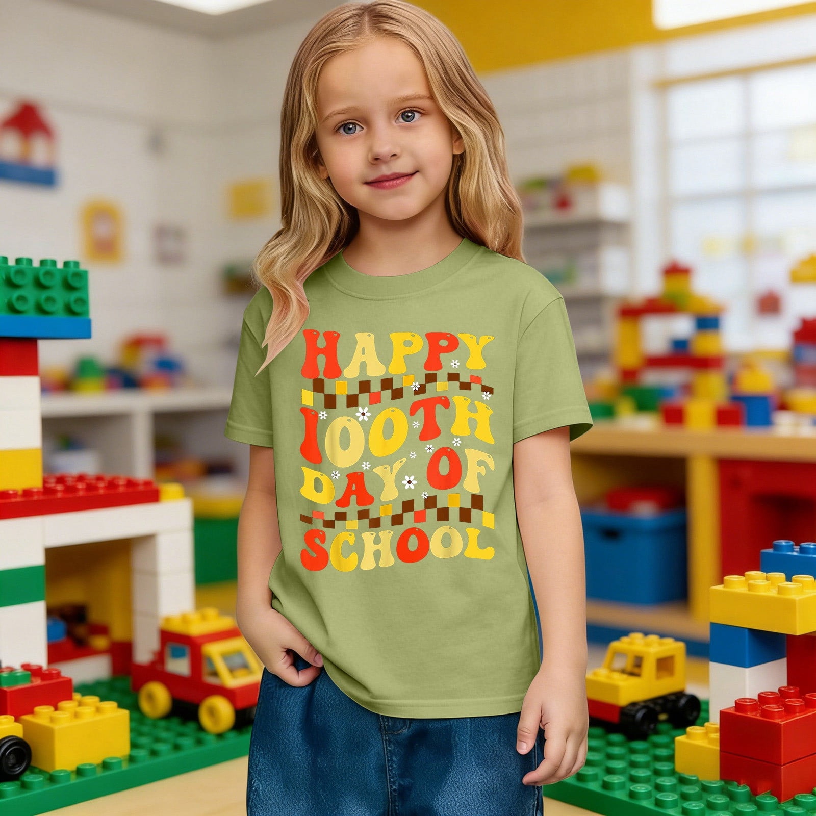 YMNXA Big Kids Girls T Shirts Short Sleeve Round Neck Graphic Print ...