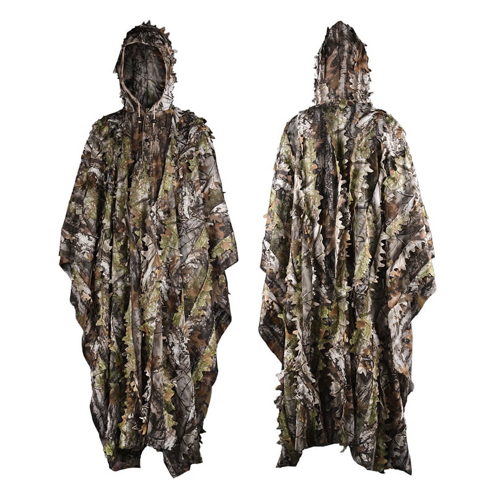 YMTQ 3D Maple Leafy Camouflage Poncho Used for Hunting - Walmart.com