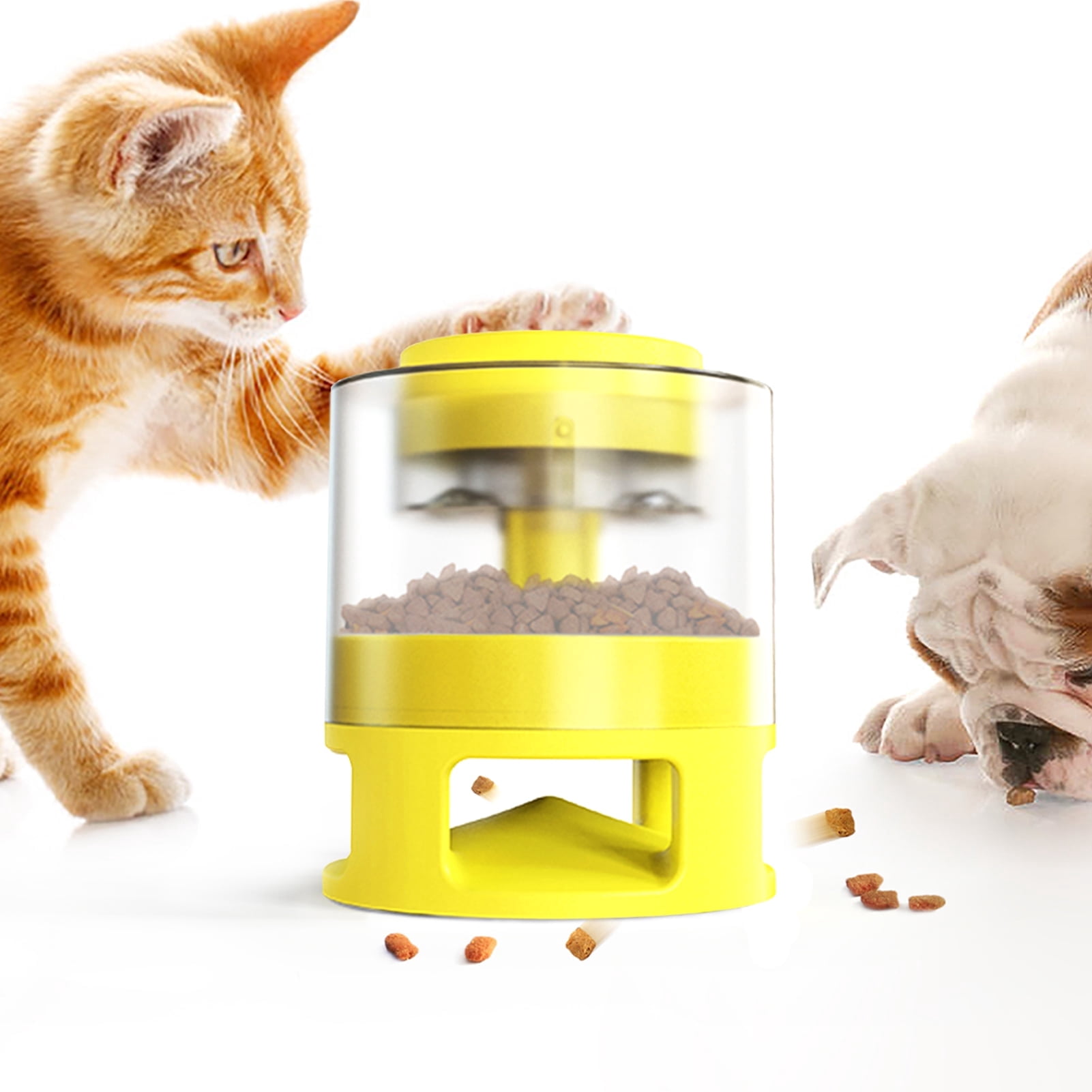 YMTQ Automatic Feeder Puppy Kitten Food Dispenser Anti faling Cats Dog ...
