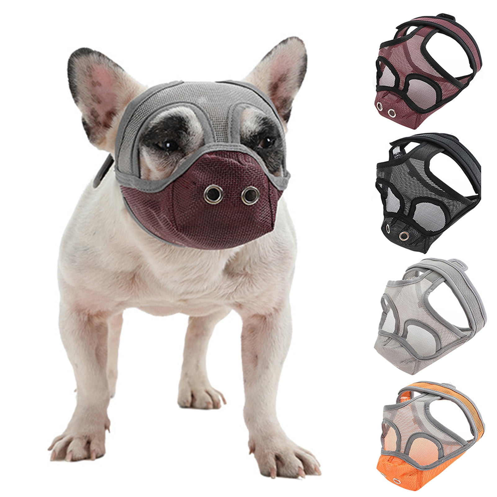 YMTQ Dog Muzzle Breathable Anti bite Pet Muzzle Versatile Adjustable ...
