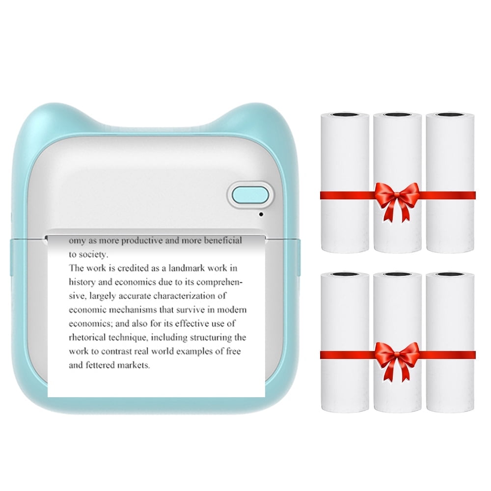 YMTQ Portable Pocket-size Printer Wireless Thermal Printer Simple ...