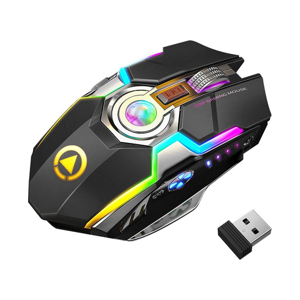 YMTQ Wireless Gaming Mouse Portable 2 4GHz Ergonomic Rechargeable 15M ...