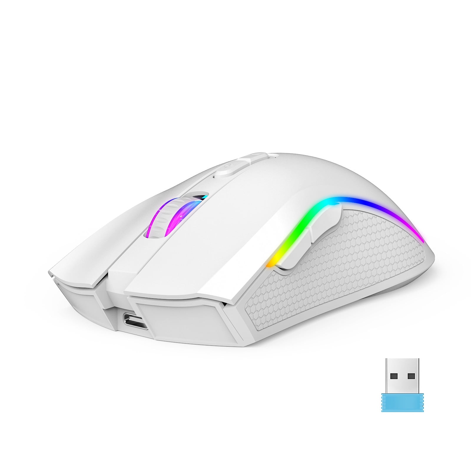 YMTQ Wireless Mouse 2 4GHz Wireless Mouse Gaming Mouse RGB Backlight ...