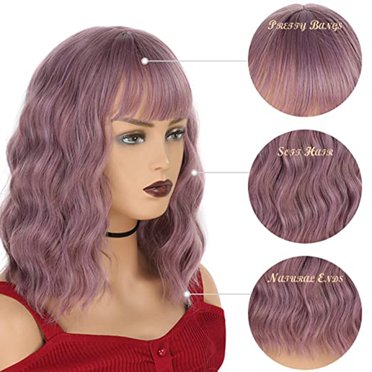 GXXGREAT Women Gold Brazilian Short Wavy Curly Parting High Temperature ...