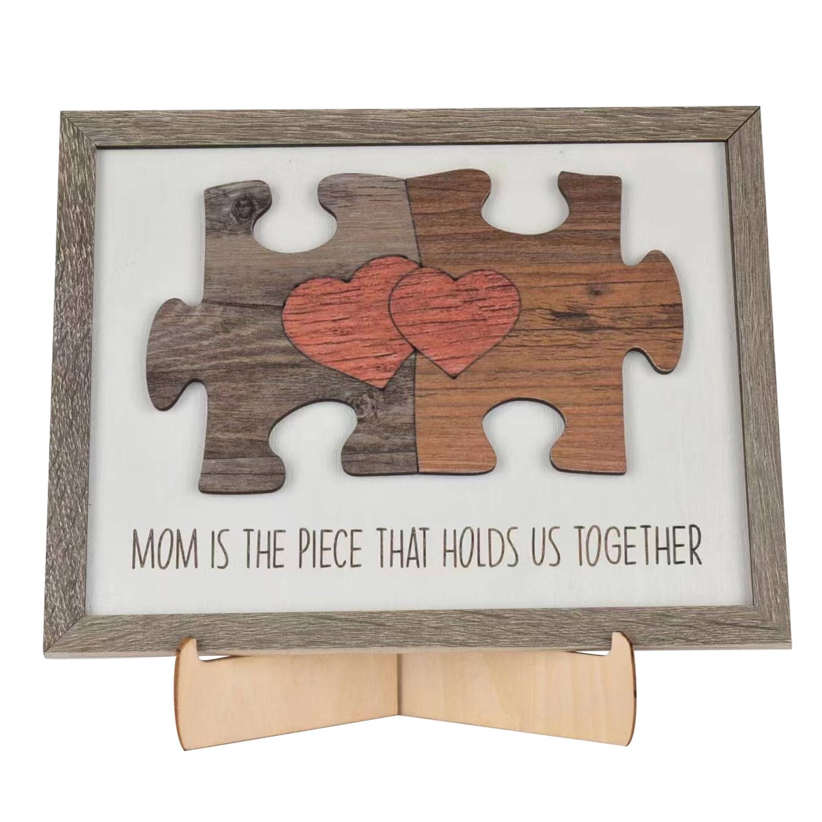 YMUQEIGH Mother's Day Gifts Mother And Child's Heart Puzzle,Mother's ...
