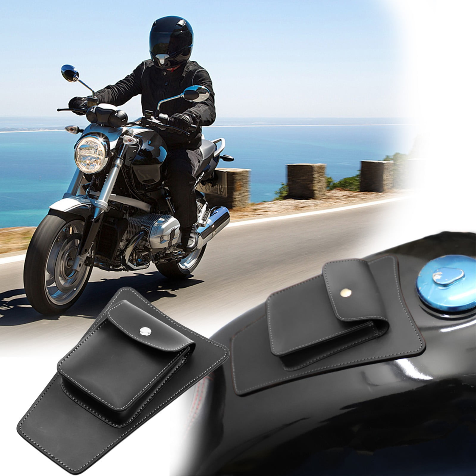 YMUQEIGH Motorcycle Modification Sticker Motorcycle Oil Bag ...