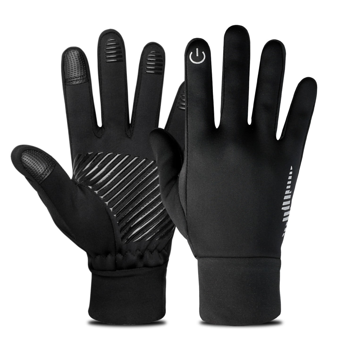 YMUQEIGH Waterproof Reflective Cold Warm Night Running Gloves Outdoor ...