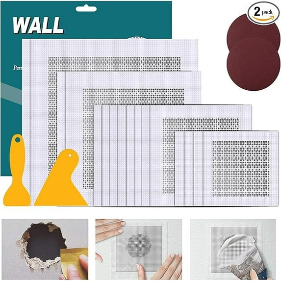 YMWVH 13 Pack Drywall Repair Patch Kit, 2/4/6/8 Inch Aluminum & Fiber ...