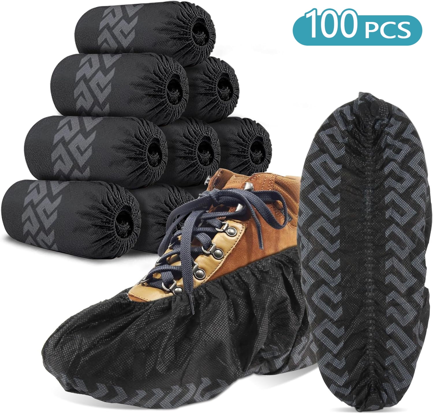 YMWVH Disposable Boot & Shoe Covers 100 Pack (50 Pairs) – Recyclable ...