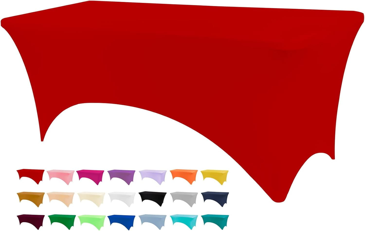 YMWVH Spandex Table Cover for 6Ft Table Universal Fitted Stretch ...