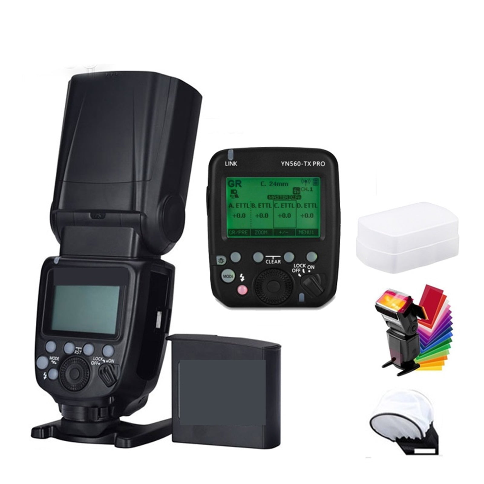 YN862C Speedlite Flash With 1800mAh Lithium Battery Supports High-speed ...