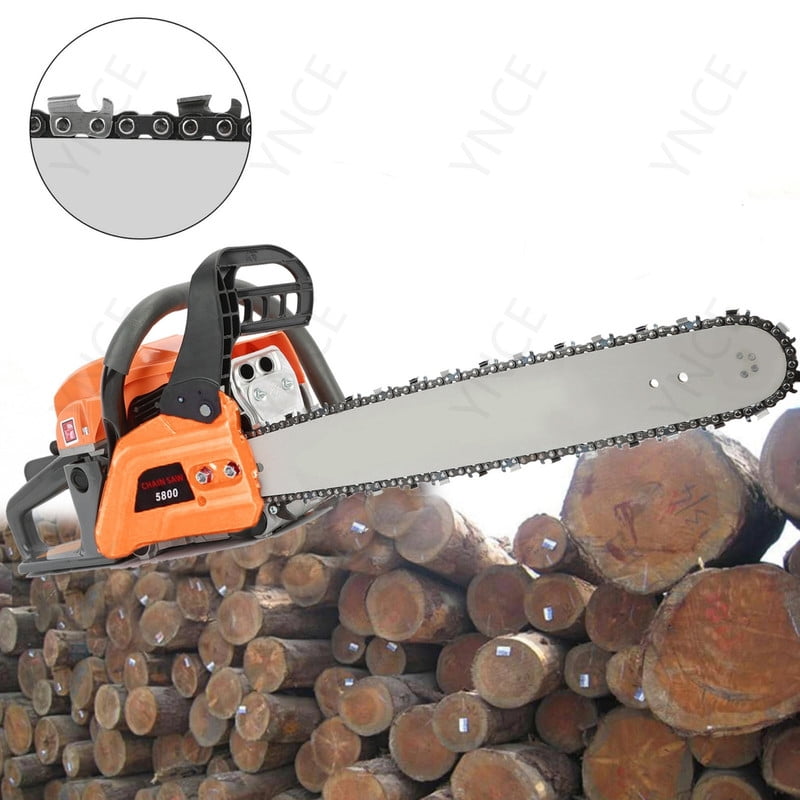 YNCE 58 cc Gas Powered Chainsaw, 20 in Quick-Switch Bars – 550 ml Fuel ...