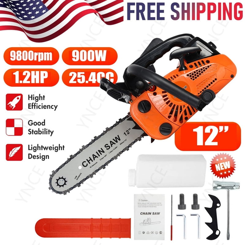 YNCE 58cc Gas Chainsaw, 20 Inch Professional Chainsaw with 2-Cycle ...