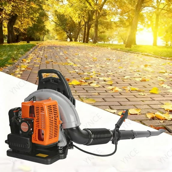 YNCE 63CC Gas Powered Backpack Leaf Blower, 3 HP 2 Stroke 665 CFM 205 ...