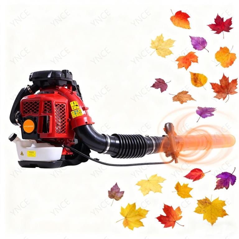 YNCE 80CC Gas Leaf Blower Backpack 900CFM 2 Cycle Ergonomic Harness ...