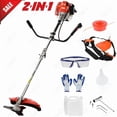 YNCE Gas Weed Eater, 52CC 2-Stroke Weed Wacker Gas Powe, 2 in 1 Multi ...
