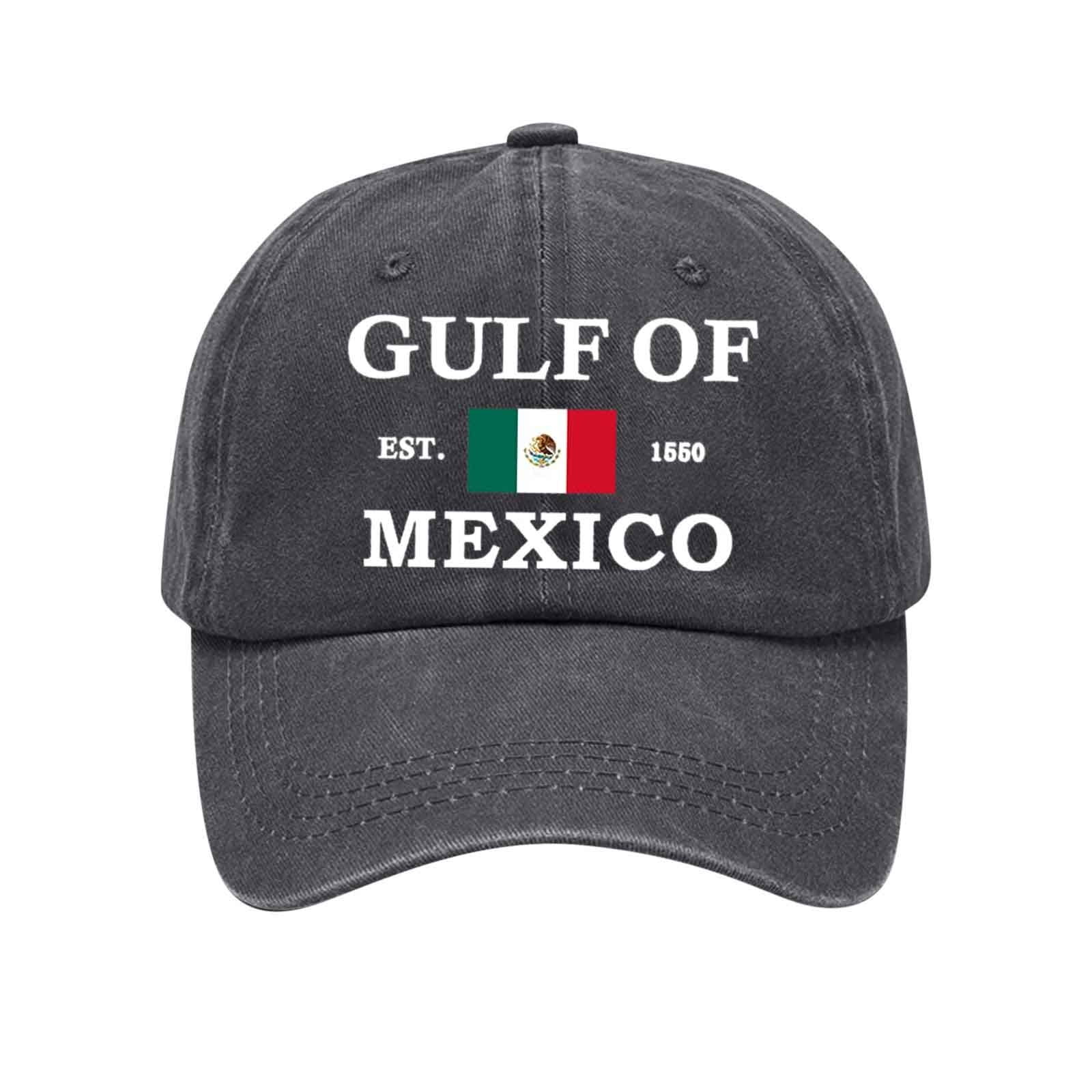 YNGKMEA Gulf Of Mexico Hats Mens Mexico Printed Retro Vintage Beach ...