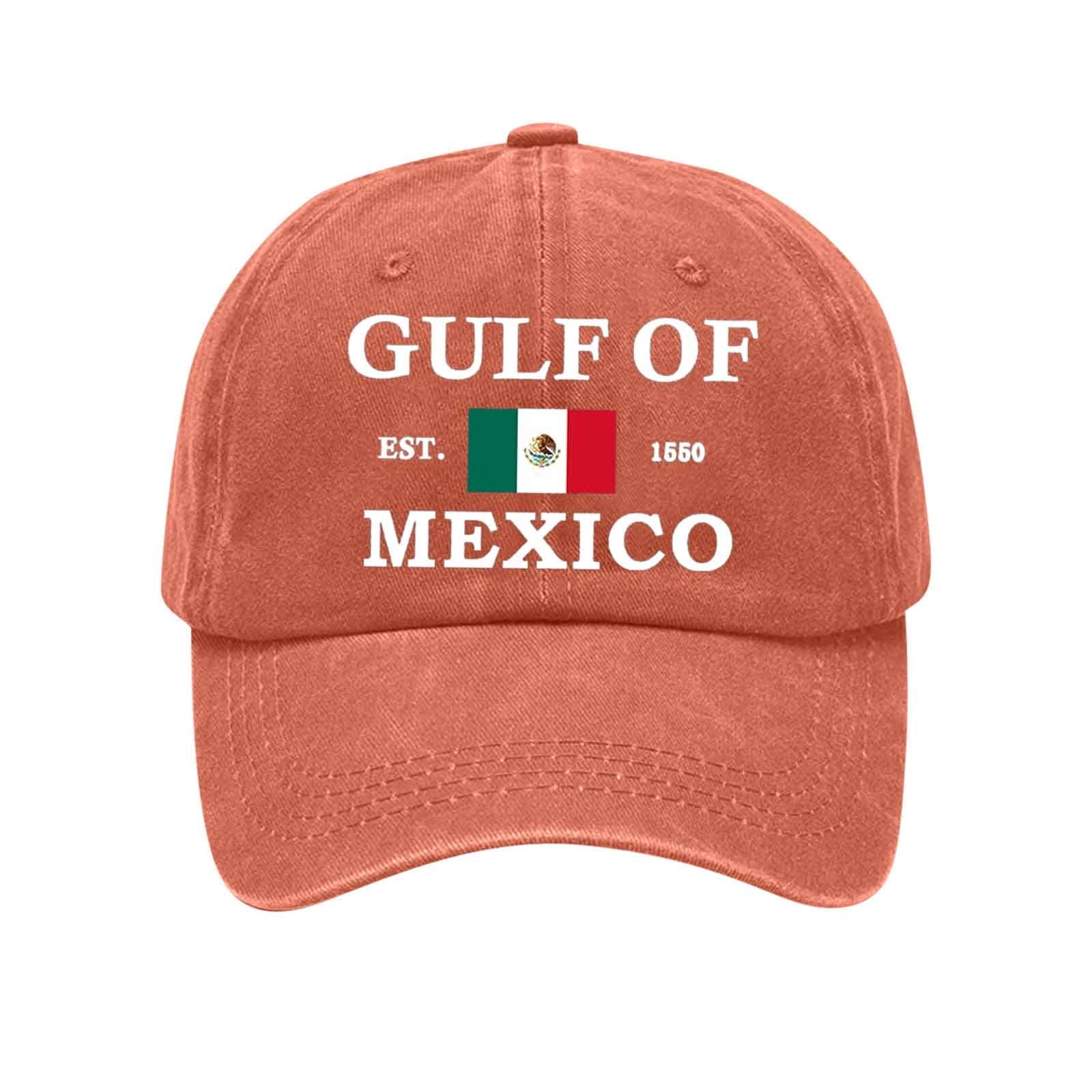 YNGKMEA Gulf Of Mexico Hats Mexico Printed Retro Vintage Beach Baseball ...